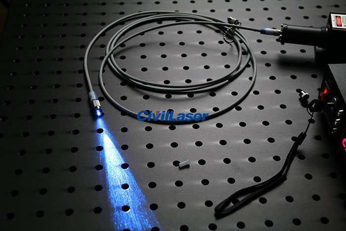 473nm 16mW blue fiber laser with power supply Support customized