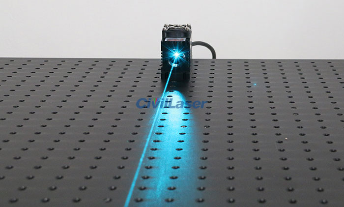 488nm 20mW Blue Solid State Laser With Adjustable Power Supply