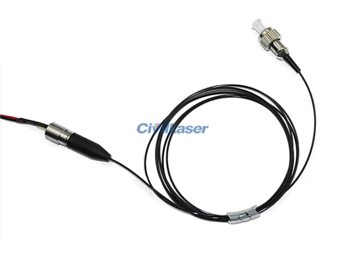 488nm 10mW 4μm Single-mode Pigtailed Laser Blue Fiber Coupled Laser Module