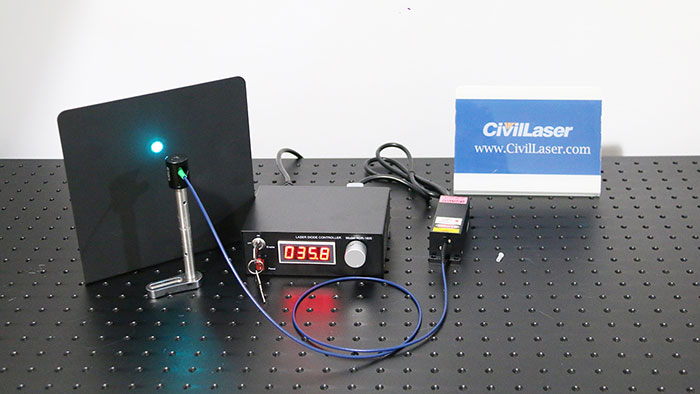 488nm 1~25mW Single-mode Fiber Coupled Laser Blue Lab Laser System