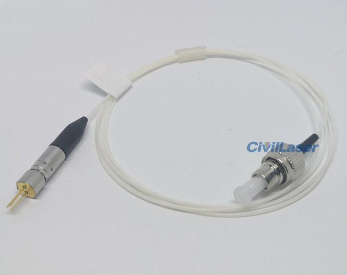 1490nm 3mW Pigtail Laser Diode Coaxial 4μm/9μm SM Fiber Coupled Laser