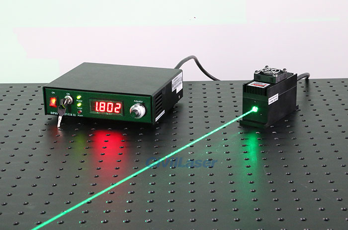 505nm 300mW Solid State Laser Green Laser Beam