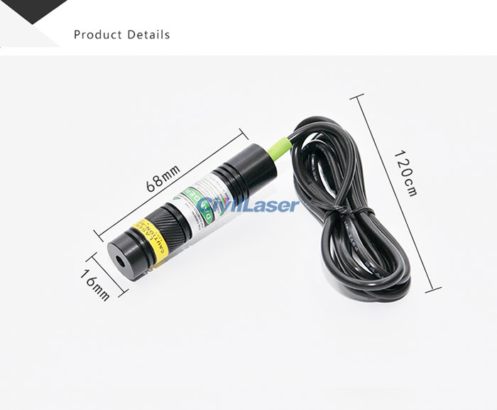 515nm 10mW 30mW Laser Module Dot Line Crosshair Green Laser Focus ...