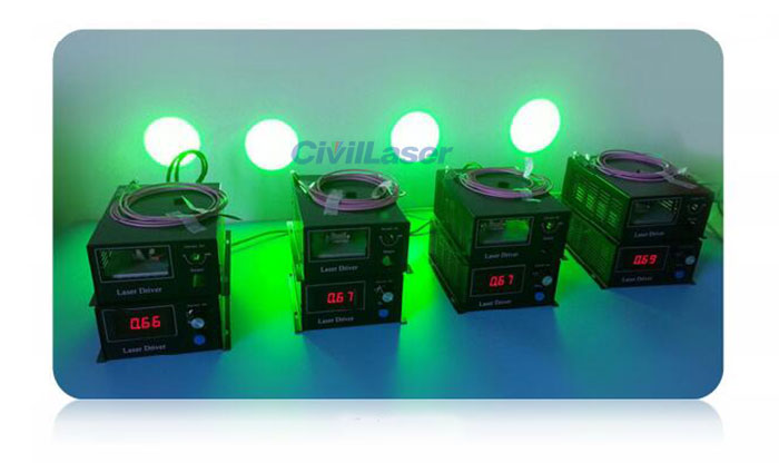 520nm 532nm 1~100W Green Fiber Coupled Laser System PC Control ...