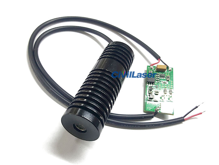 520nm 600mW Green Laser Diode Module Dot Long-distance Irradiation 12V