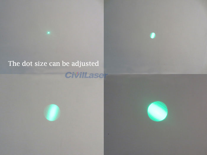 520nm 150mW Laser Diode Module Dot/Line/Crosshair Focus Adjustable