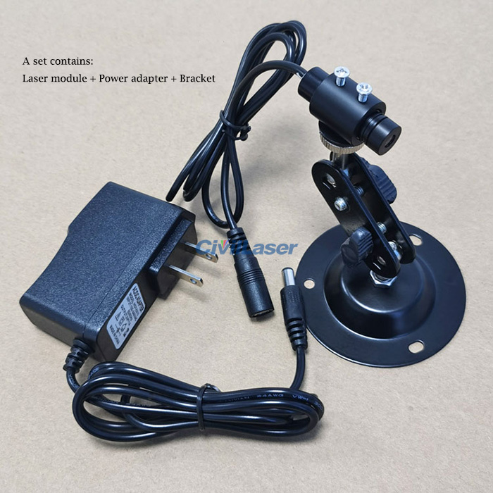 520nm 10mW Laser Diode Module Line Green Laser Positioner 12*40mm