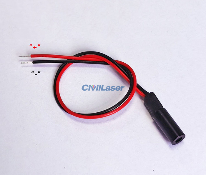 520nm 10mW Small Size Green Laser Module Dot 1mm Ultra-small Spot φ8x26mm