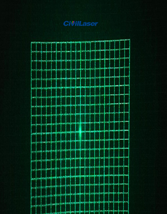 520nm 30mW Green Special Laser 20 Lines Rectangular Grid DOE Pattern ...