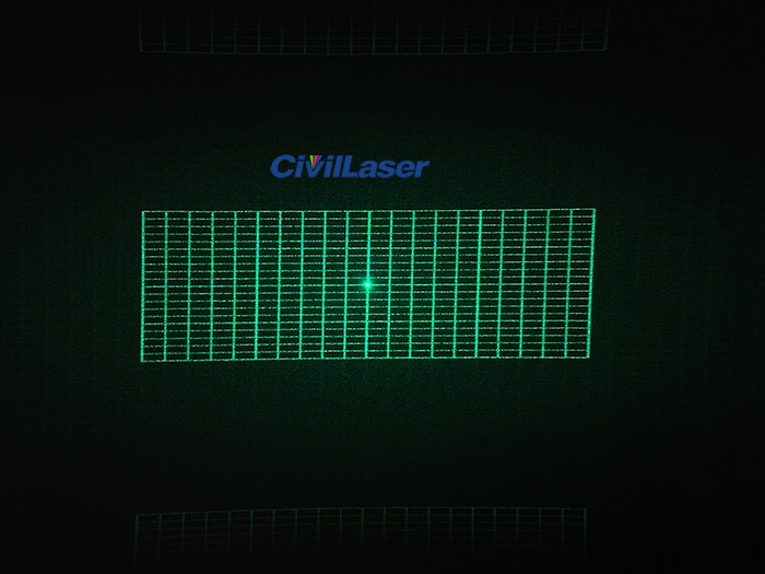 520nm 30mW Green Special Laser 20 Lines Rectangular Grid DOE Pattern ...