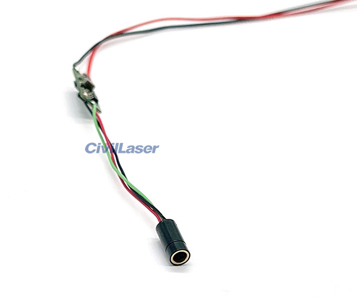 Ultra-Small Size Laser 520nm 5mW Green Laser Diode Module Dot Φ4.5x10mm
