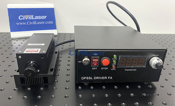 538nm 100mW Green DPSS Laser System For Scientific Research