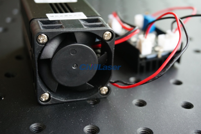 525nm 1W~2W High Power Laser Module Dot with Heat Sink Green Laser Beam