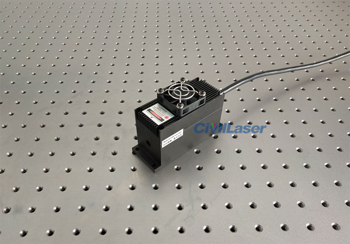 525nm 1000mW Semiconductor Laser Green Laser Beam With Power Supply