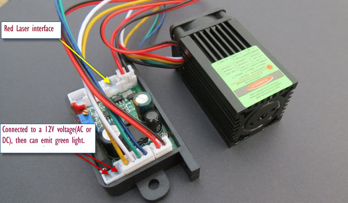 532NM 100MW~200mW Green laser module semiconductor refrigeration