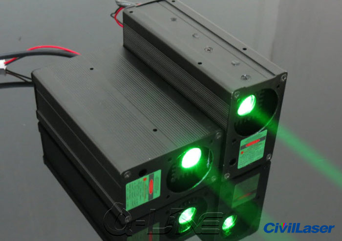 532nm TTL Green laser module / Thick laser beam / Bright laser light ...