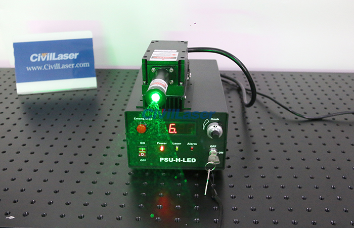 532nm 3000mW High Power Green Line Laser DPSS Lab Laser System