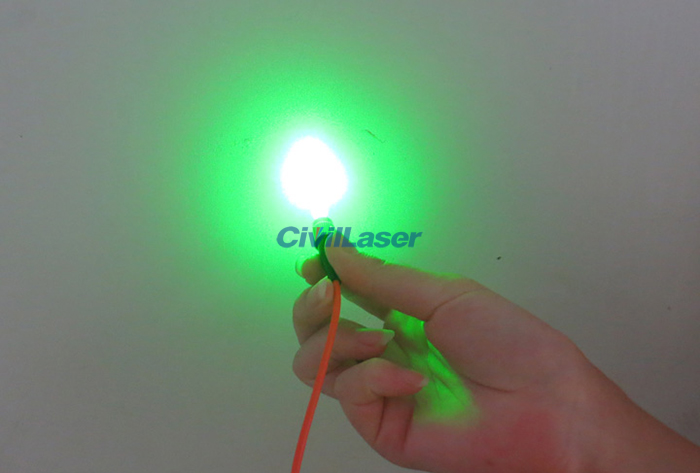 532nm 200mW Fiber Coupled Laser Module Dot Green laser Spot