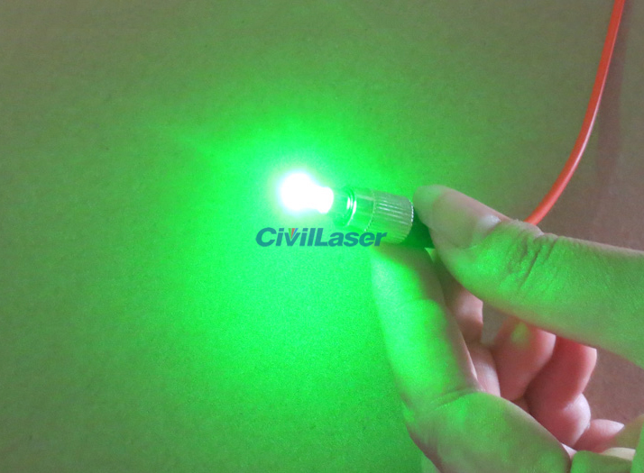 532nm 200mW Fiber Coupled Laser Module Dot Green laser Spot