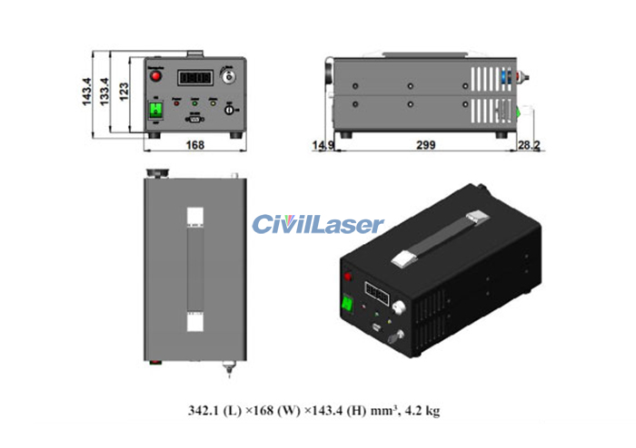 532nm 5W Green Laser Module/Automatic refrigeration/High Power DPSS ...