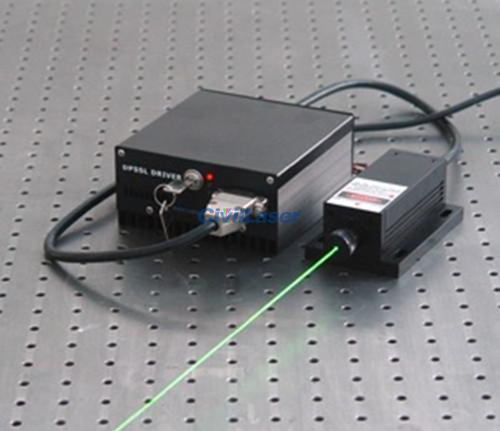 532nm 300mW SLM DPSS Laser Source Narrow Spectrum Linewidth