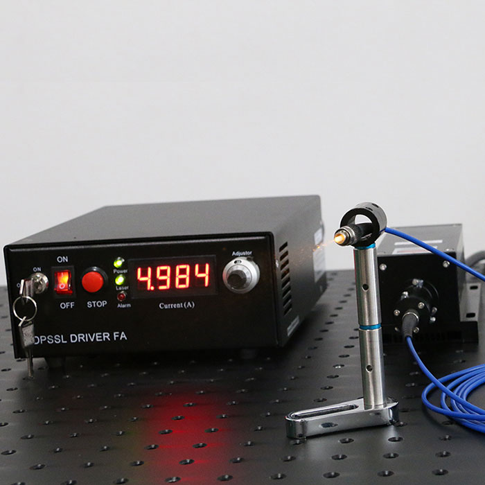 589nm 80mW Yellow laser Fiber coupled laser with power supply