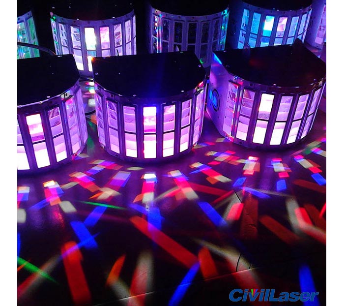 LED 6 Channels DMX512 Automatic Control Lighting Laser Projector Stage ...