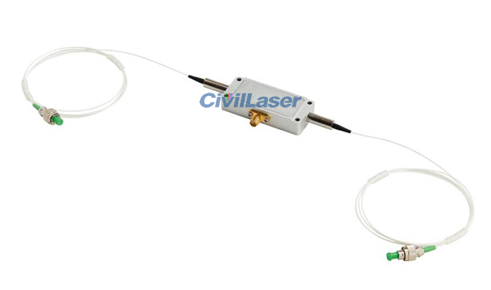 1550nm 40MHz Fiber Coupled Acousto-Optic Modulator SM/PM Fiber AOM