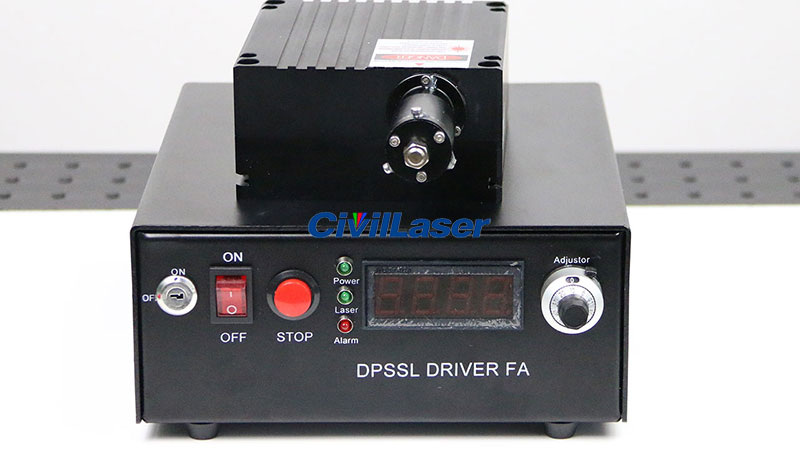 635nm 12W Fiber coupled laser system with adjustable power supply
