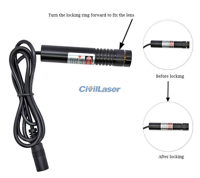 940nm 200mW/250mW/300mW IR Laser Module Dot Invisible Laser Φ16X85mm