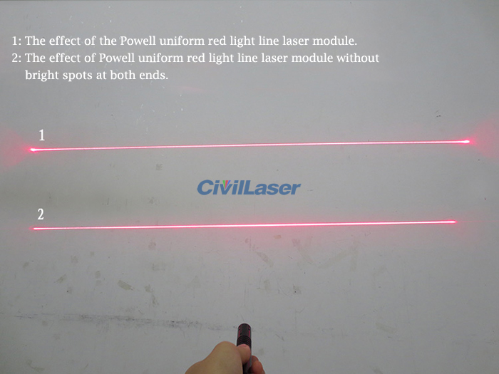 Powell Uniform Red Line Laser 637nm 5mW 1200mW High Power Laser Module ...