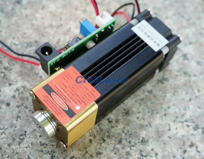 638nm 1200mW Orange-red Laser Module With TTL Modulation