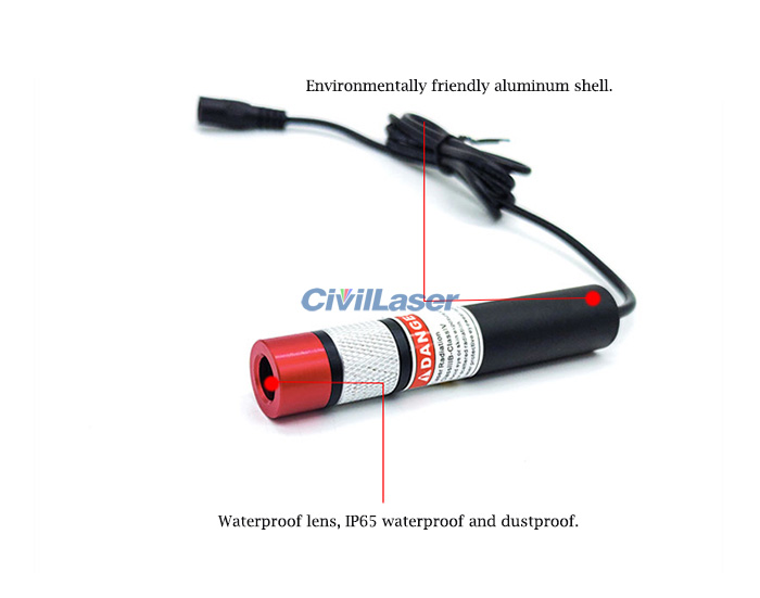 635nm 100~150mW Red Laser Module Powell Uniform Line Without Stray ...