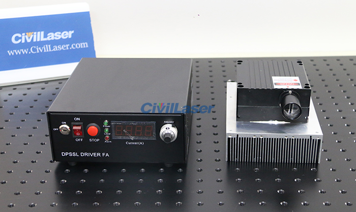 638nm 5000mW Red Line Laser Lab Laser System 45° Divergence Angle Can ...