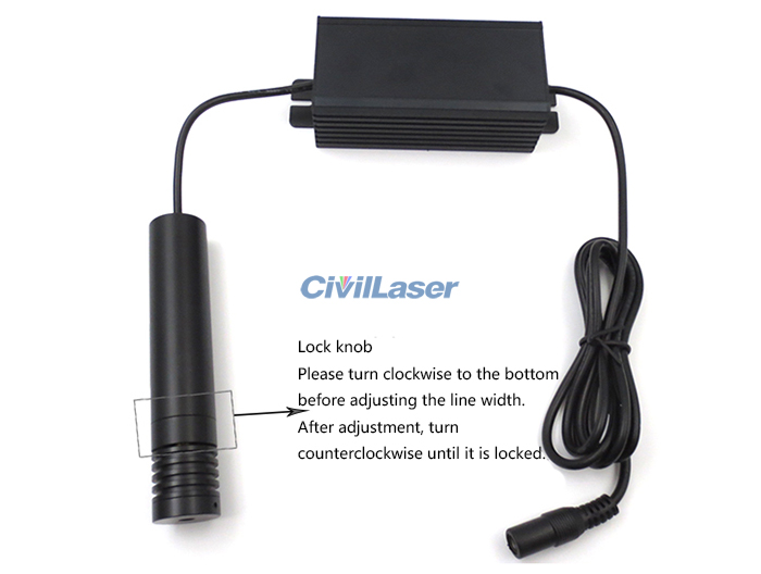 639nm 2200mW High Power Red Laser Diode Module Line Φ22x110mm