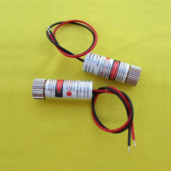 360º Omnibearing HD Laser Module 635nm 20mW Red Line 24mm*36mm