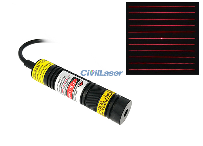 650nm 100mW Special Laser 11 Parallel Lines Laser Grating Module Multi-line