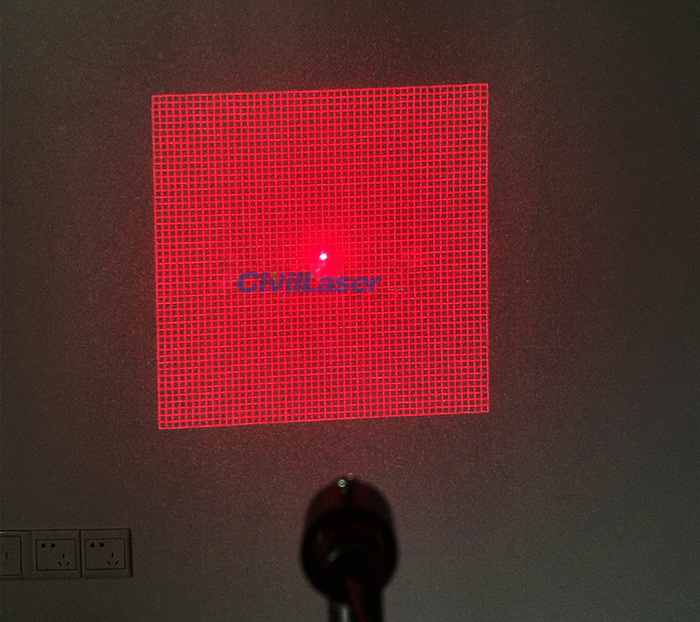650nm 50~100mW Laser Grating Module 50*50 Grid Red Diode Laser Scanning ...