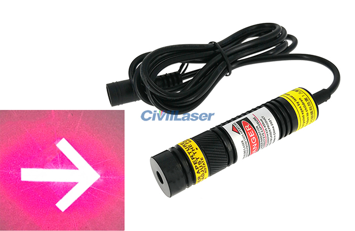 650nm 50mW/100mW Laser Module Arrow Logo Projection Laser Lamp ...