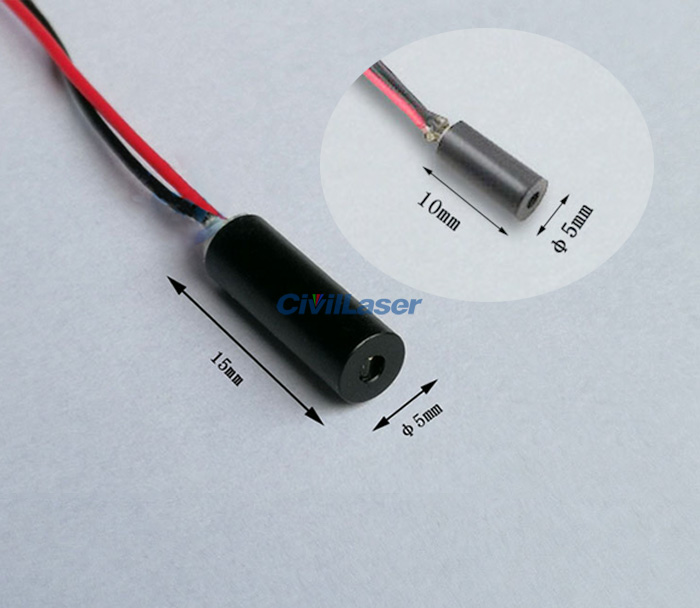 Red Line Laser 635nm 5mW Φ5×15mm Small Size Laser Diode Module Line