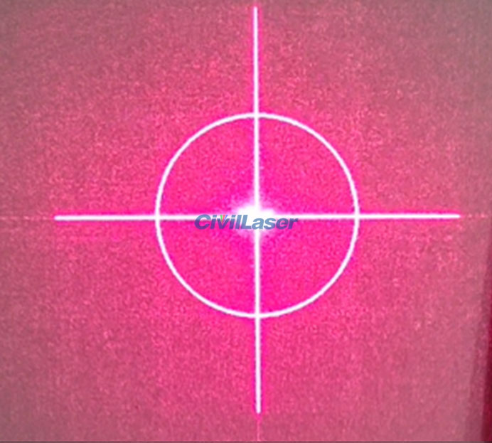 650nm 50mW~100mW Laser Module Cross+Circle Aiming Grating Module DOE ...