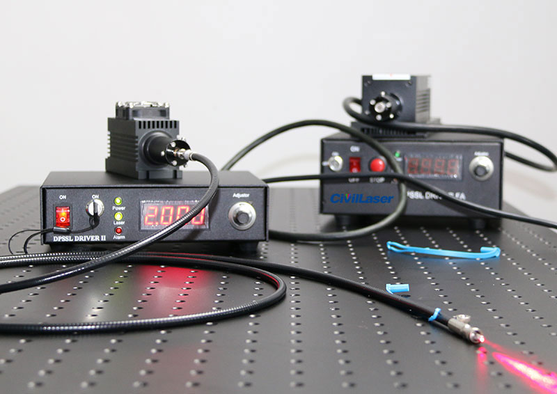 660nm 100mW Fiber Coupled Laser with Power Supply Support Modulation