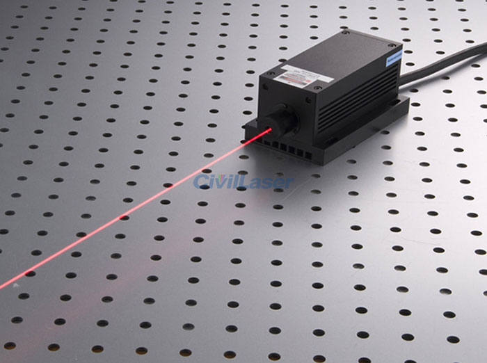 671nm 1200mW Red DPSS Laser High Power Diode Pumped Laser