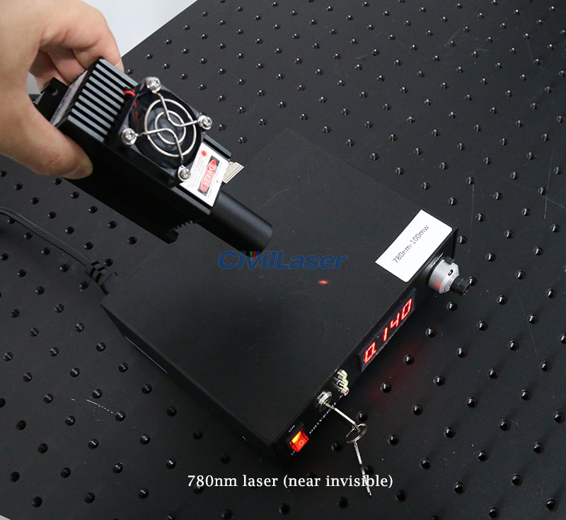 780nm IR TEM00 Semiconductor Laser 100mW Infrared Laser