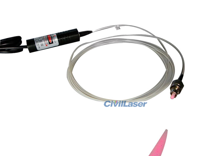 Single Mode Output Laser FC Interface 650nm 40mW Red Fiber Coupled Laser