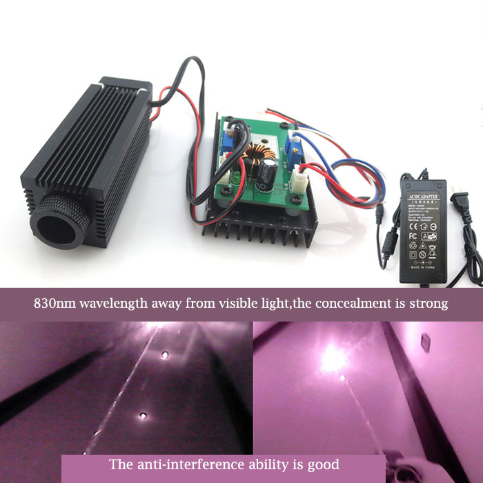 780nm 1w 2w Powerful IR Laser Module Dot With Cooling Fan