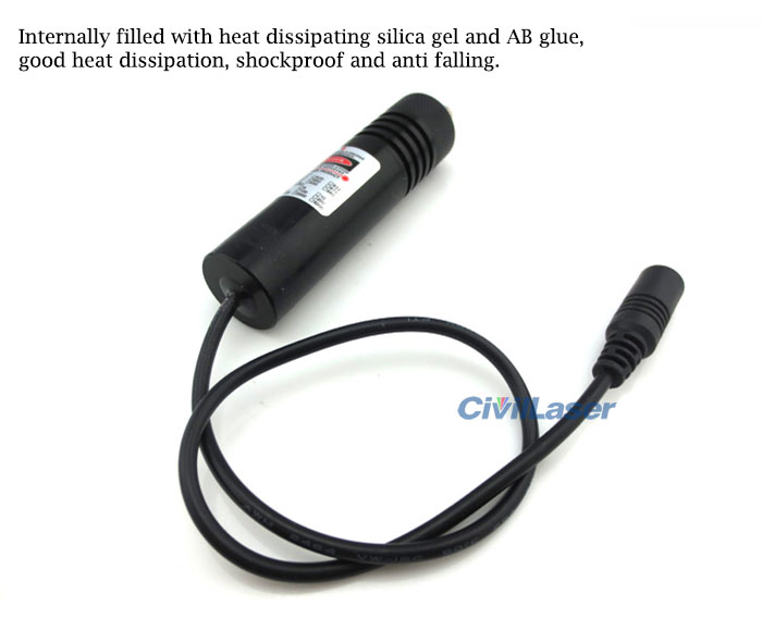 450nm 100mW Blue Laser Diode Module Dot 15mW Fiber Output Laser