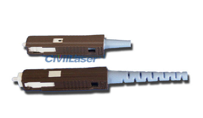 MU Single Mode Single Core Fiber Optic Connector