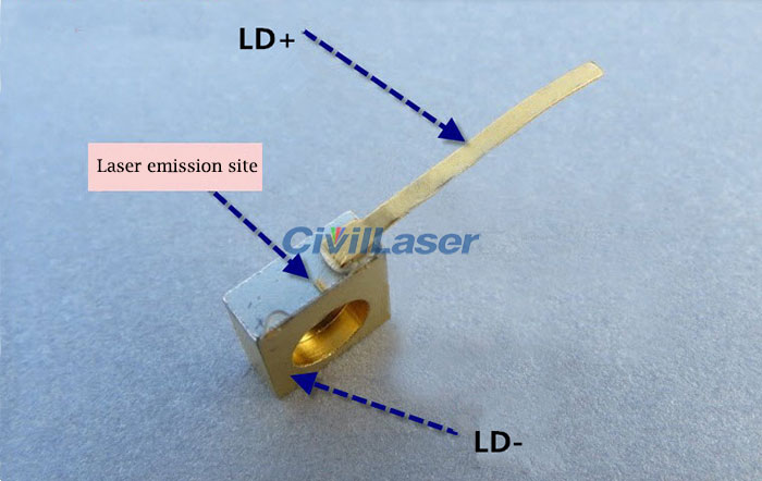 808nm 2W 3W 5W High Power Infrared Laser Diode C-mount Packaging