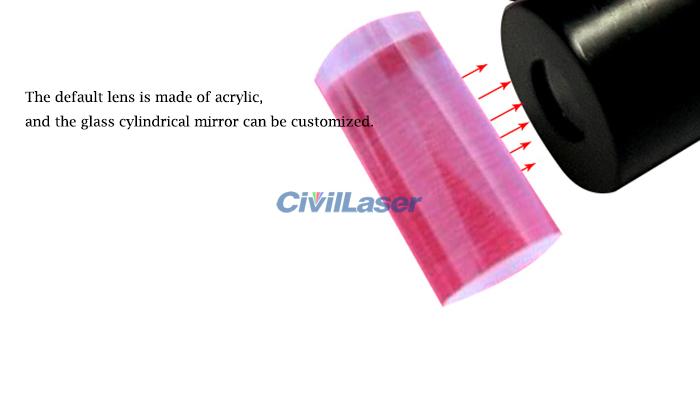 850nm 500mW Laser Module Line Infrared Interactive Touch Laser Φ12x42mm